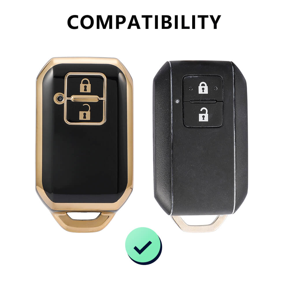 Keyzone Pack of 2 TPU Key Cover For Toyota : Glanza, Urban Cruiser Hyr