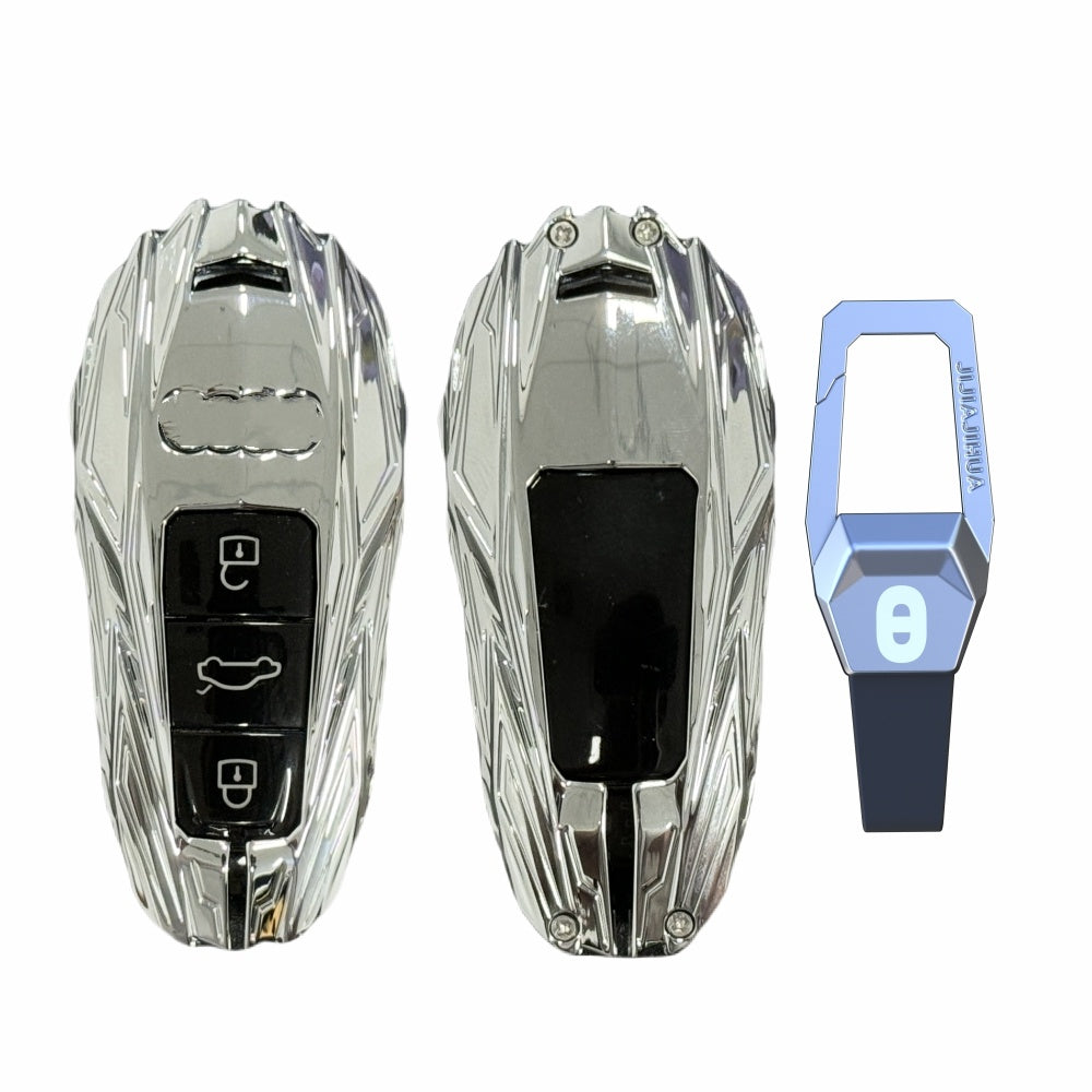 Keyzone TRF series key cover for Audi 2018-2022 A6 A7 A8 E-Tron Q8 SQ8