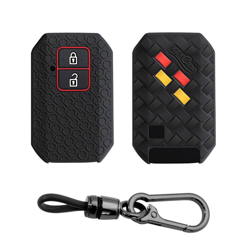 Keycare DE Series silicone key cover & keychain for Baleno, Jimny, Fro