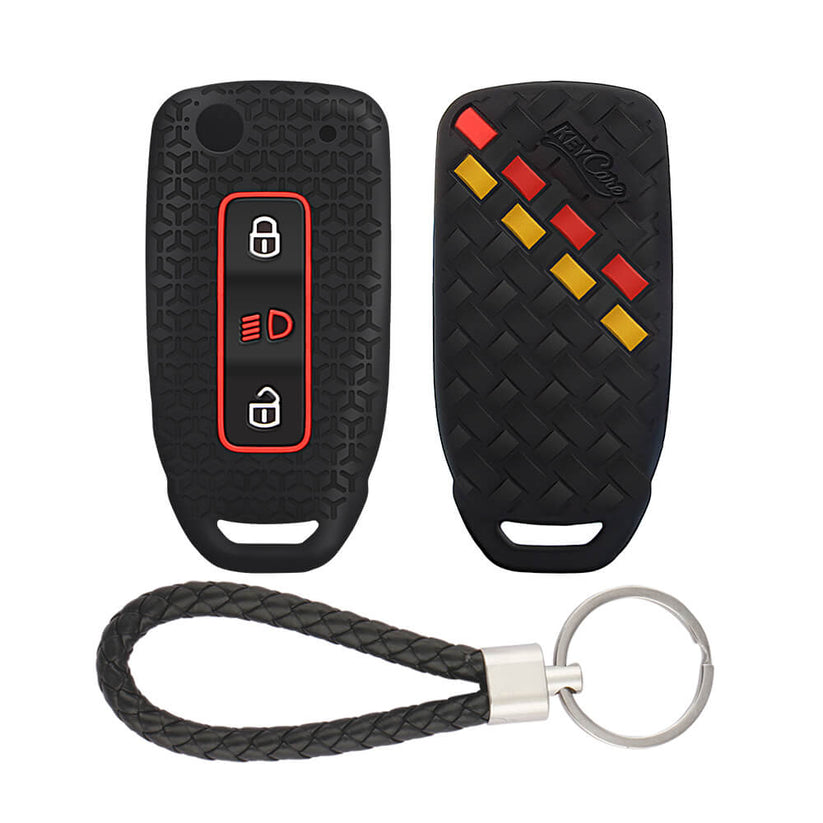 Keycare DE series silicone key cover fit for: Tata Curvv, Nexon, Harri