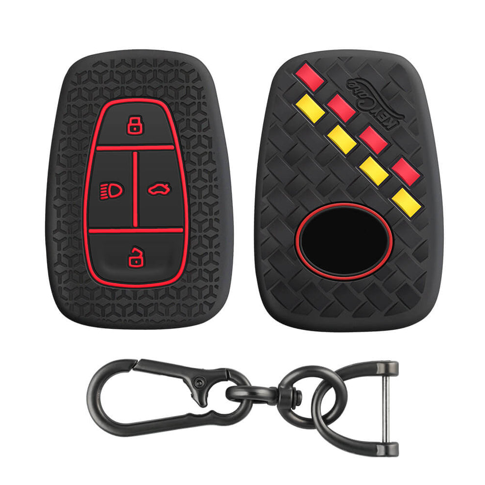 Keycare DE series silicone key cover and keychain fit for : Tata Nexon