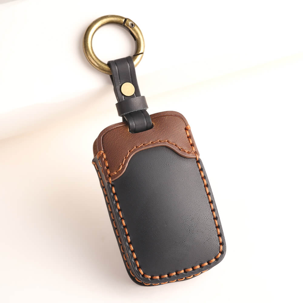 Keyzone dual leather key cover for Range Rover: Sport, Evoque, Velar,