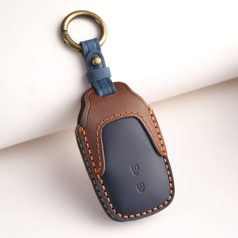 Toyota Innova Crysta HyCross Hilux Dual Leather Key Cover | Keyzone®