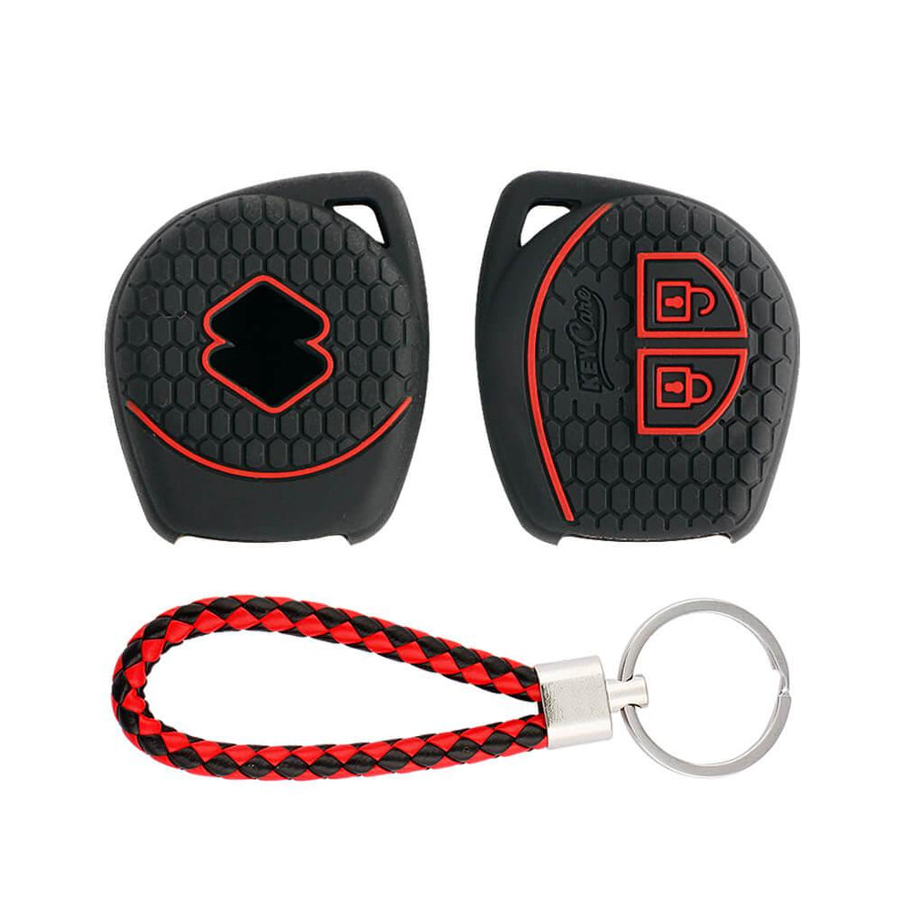 Keycare silicone key cover & keyring for: Fronx, Jimny, Swift, Dzire,