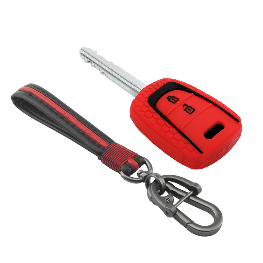 Keycare silicone key cover and keyring fit for : Santro, Eon, I10 Gran