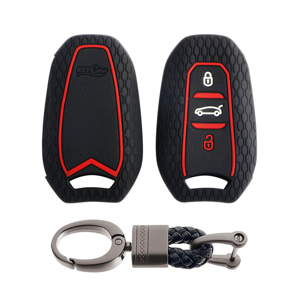 Keycare silicone key cover and keyring fit for : Citroen C5 Aircross 3