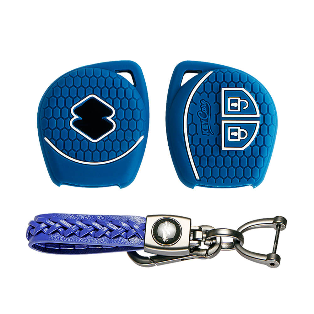 Keycare silicone key cover & keychain for: Fronx, Jimny, Swift, Dzire,