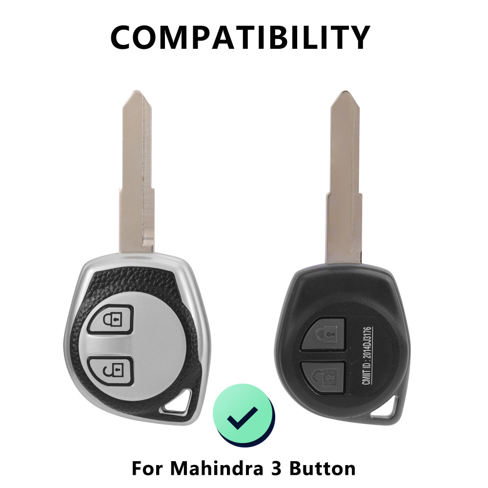 Keyzone Leather TPU Key cover & keychain for Fronx, Jimny, Swift, Dzir